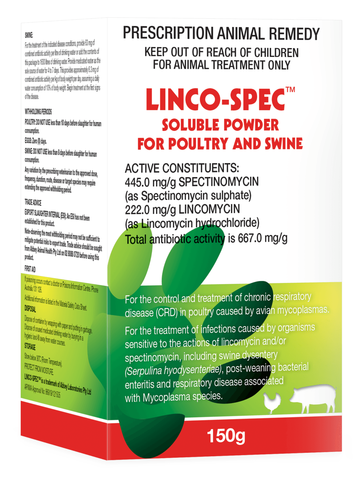 Linco-Spec™ Soluble Powder for Poultry and Swine - Abbey Labs