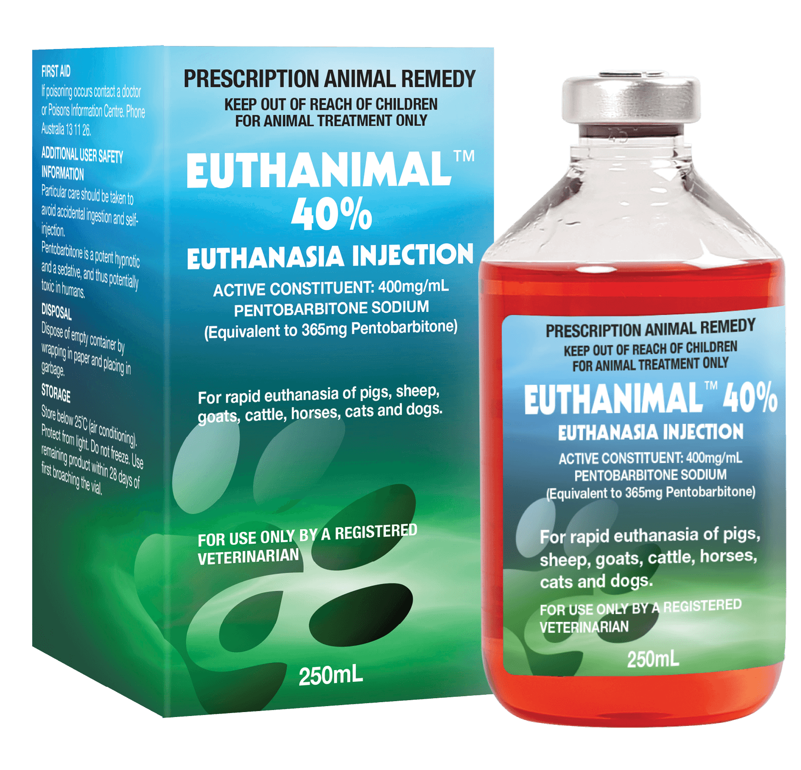 EUTHANIMAL™ 40% Euthanasia Injection for Animals - Abbey Labs
