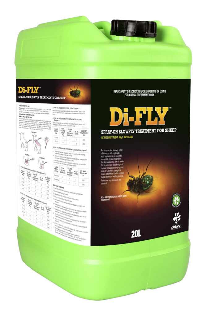 Di-FLY™ Spray On Blowfly Treatment for Sheep - Abbey Labs