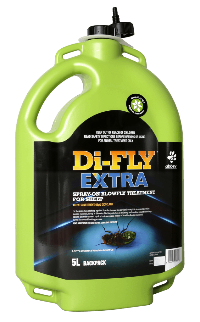 Di-FLY™ EXTRA Spray On Blowfly Treatment for Sheep - Abbey Labs
