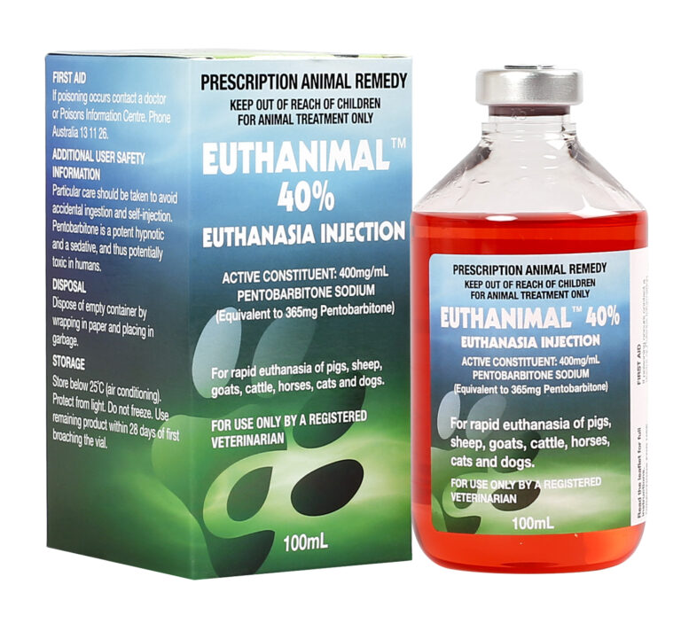 EUTHANIMAL™ 40% Euthanasia Injection for Animals - Abbey Labs