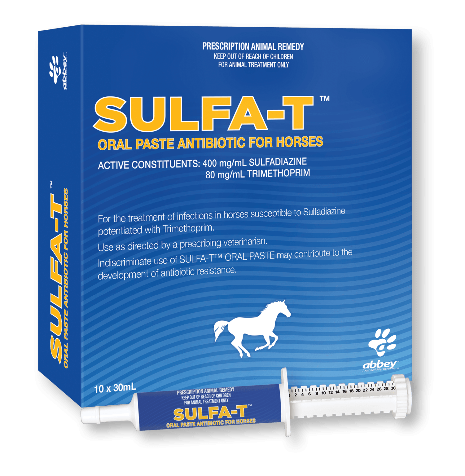 SULFA-T™ Oral Paste Antibiotic for Horses - Abbey Labs