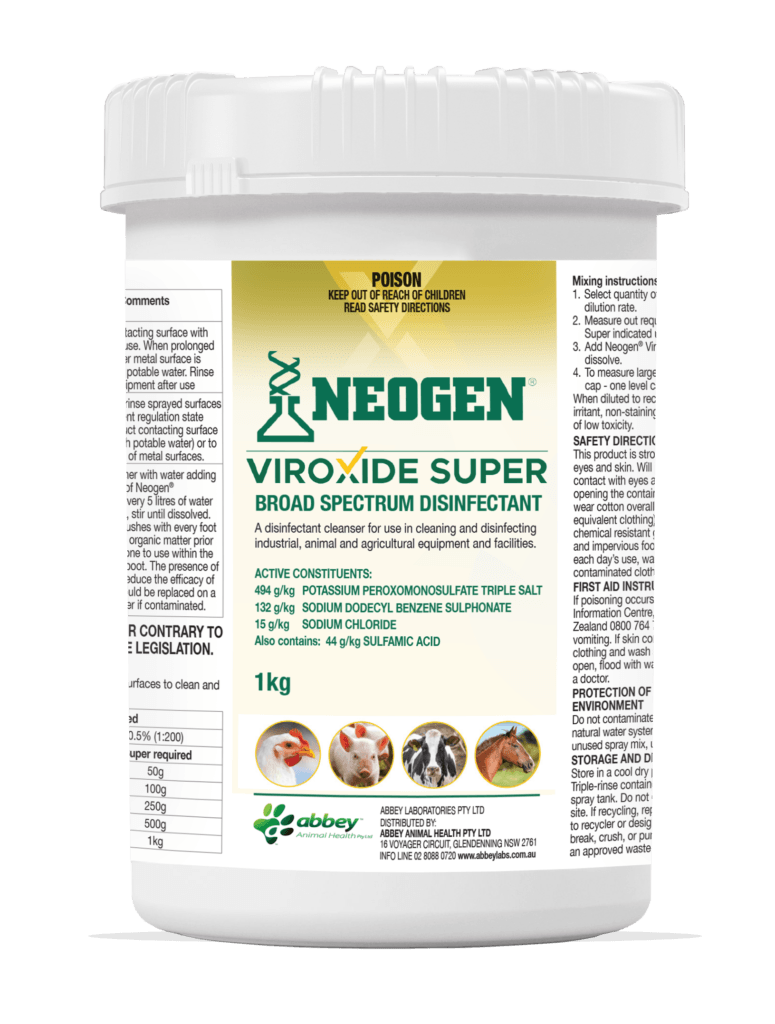 NEOGEN VIROXIDE SUPER Broad Spectrum Disinfectant - Abbey Labs