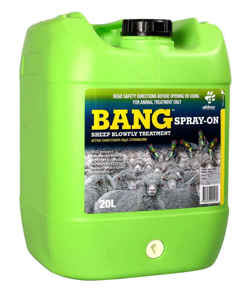 BANG™ SPRAY ON Sheep Blowfly Treatment – Abbey Labs
