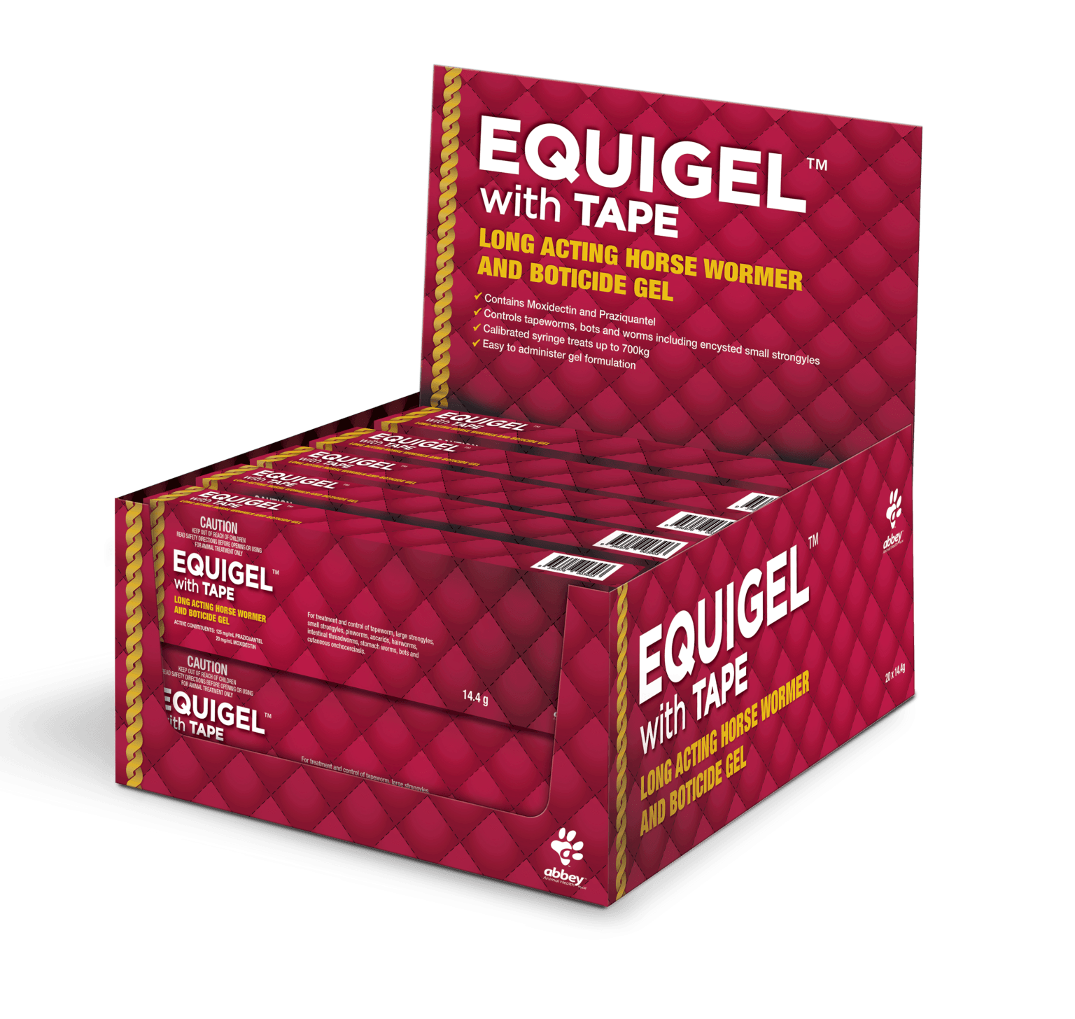 EQUIGEL™ with TAPE Long Acting Horse Wormer and Boticide Gel - Abbey Labs